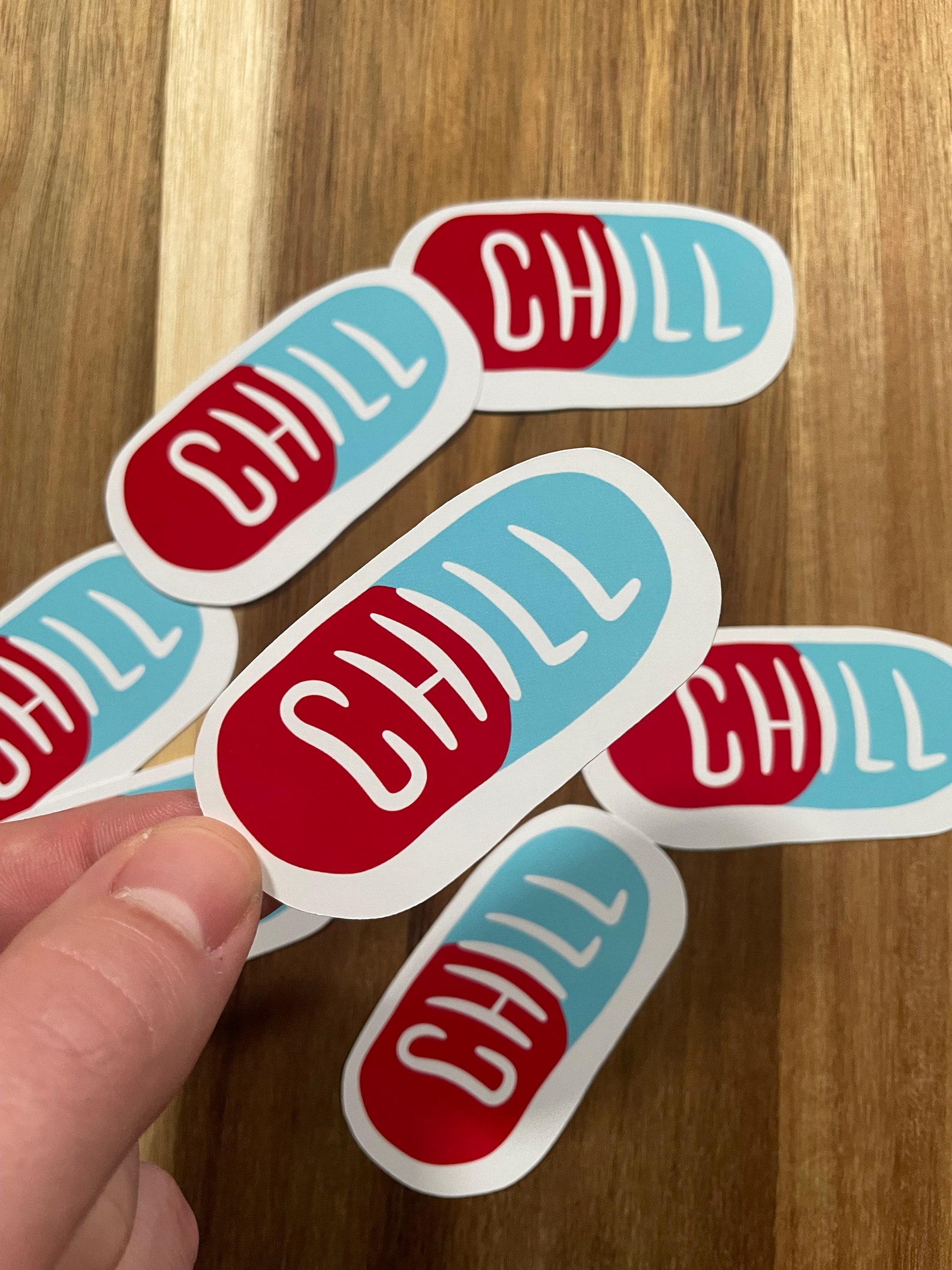 Chill Pill Funny Sticker Saying - Sticker Bundle - Etsy