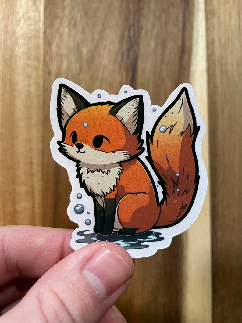 Cute Fox Sticker - Etsy