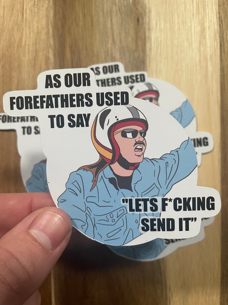 Larry Enticer Sticker Funny Send It Sticker - Bundle Pack - Etsy