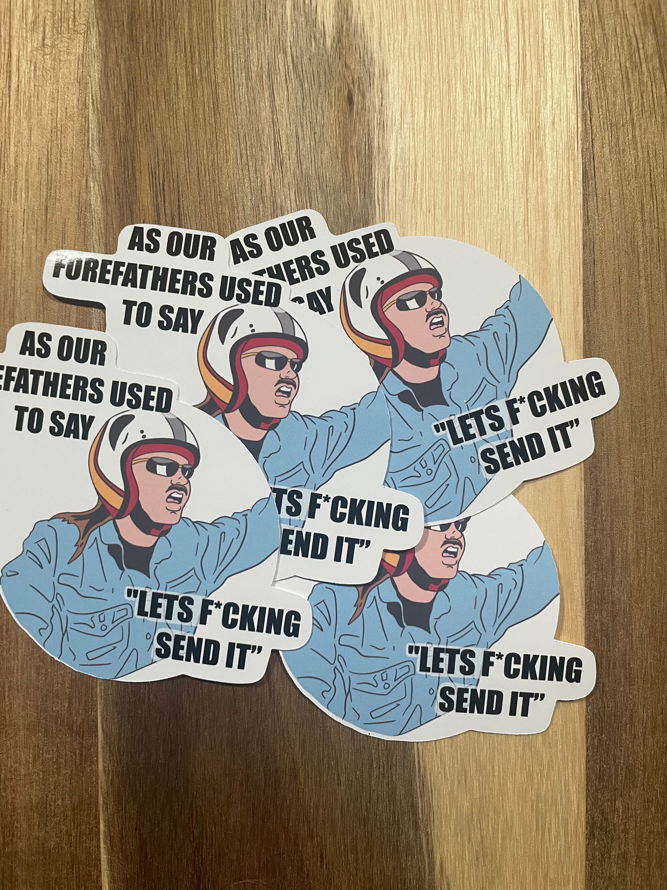 Larry Enticer Sticker Funny Send It Sticker - Bundle Pack - Etsy