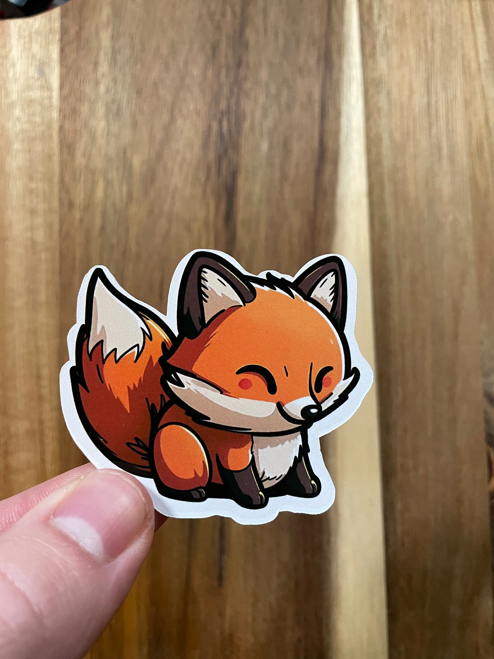 Cute Baby Fox Sticker - Etsy