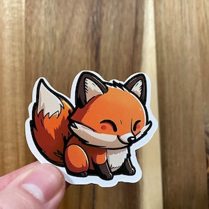 Cute Baby Fox Sticker - Etsy