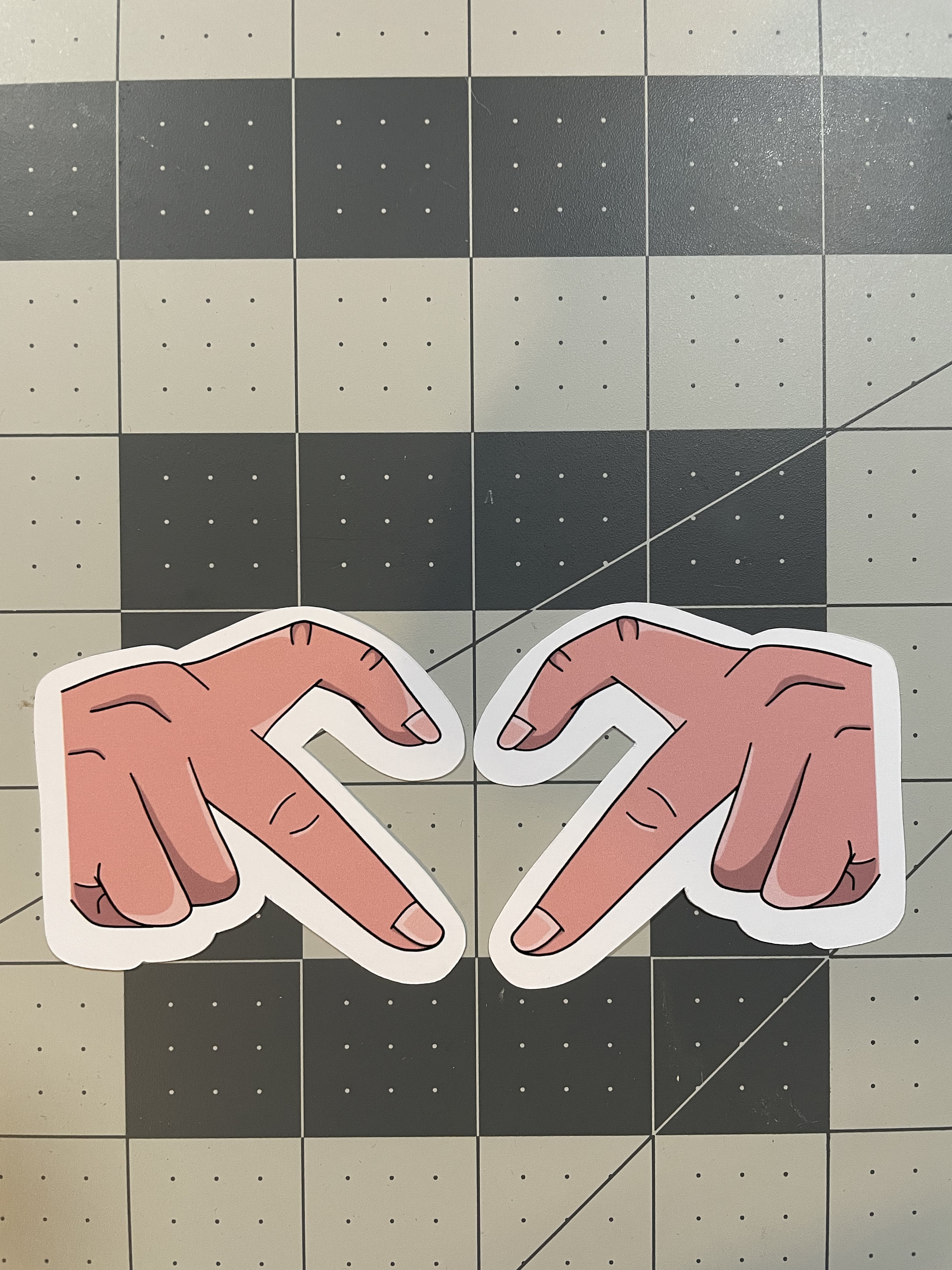 Cute Couples Sticker Heart Finger Sticker for Sticker Gift - Sticker ...