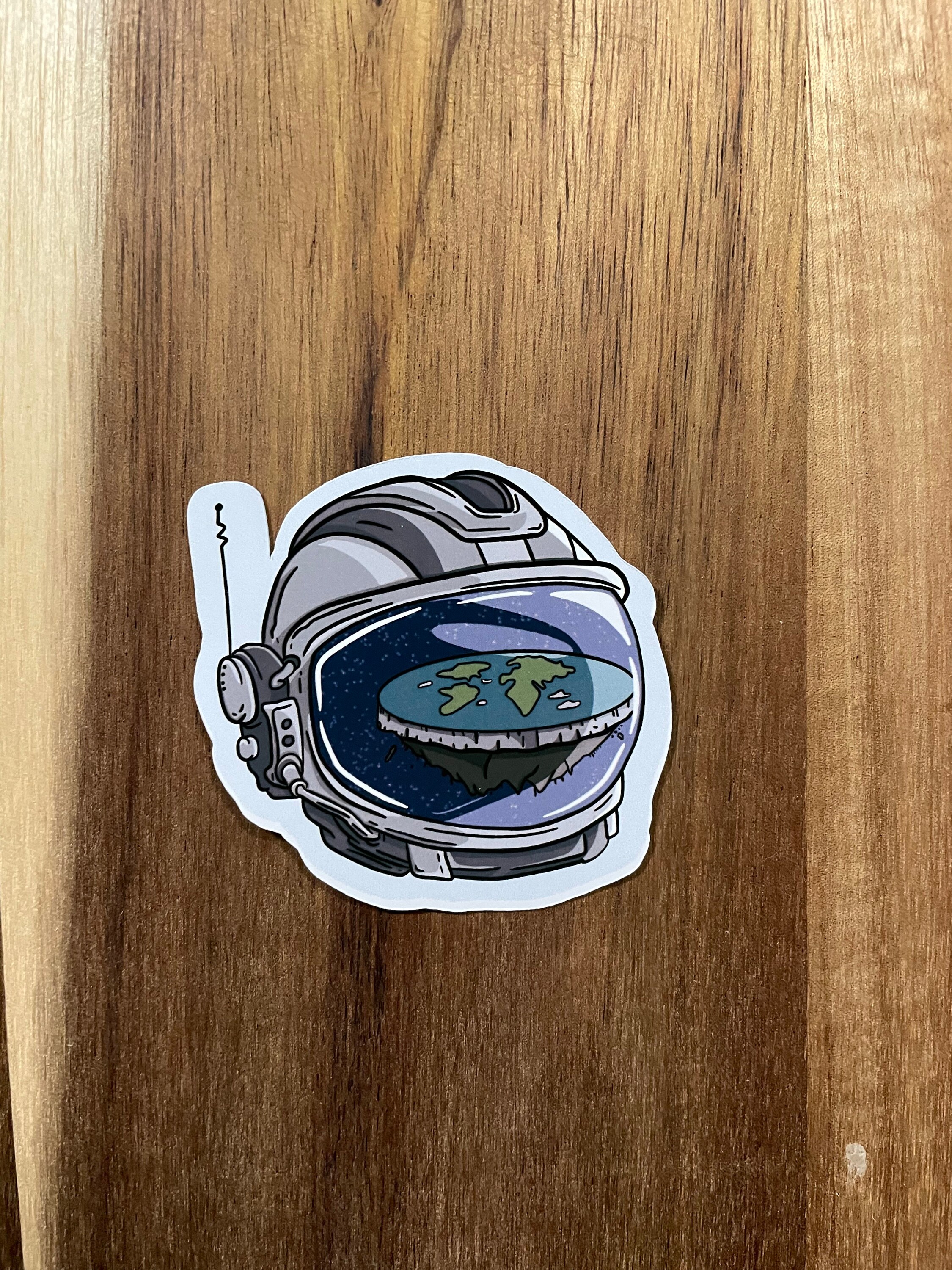 Funny Flat Earth Sticker - Etsy