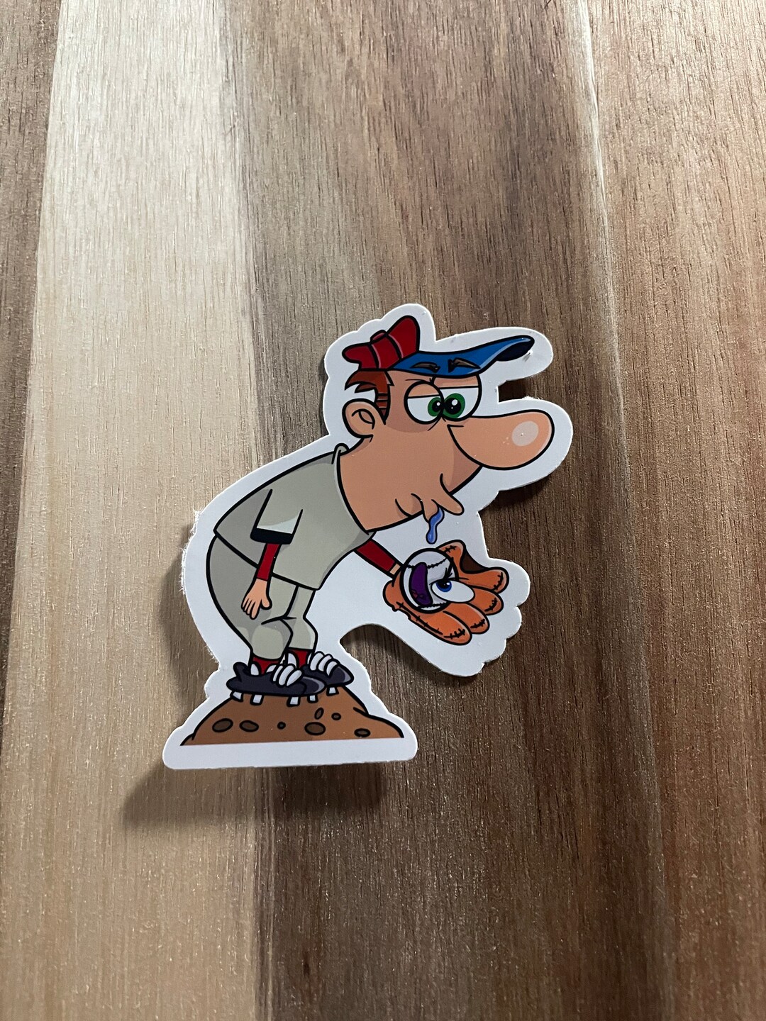 Spitball Baseball Sticker - Etsy