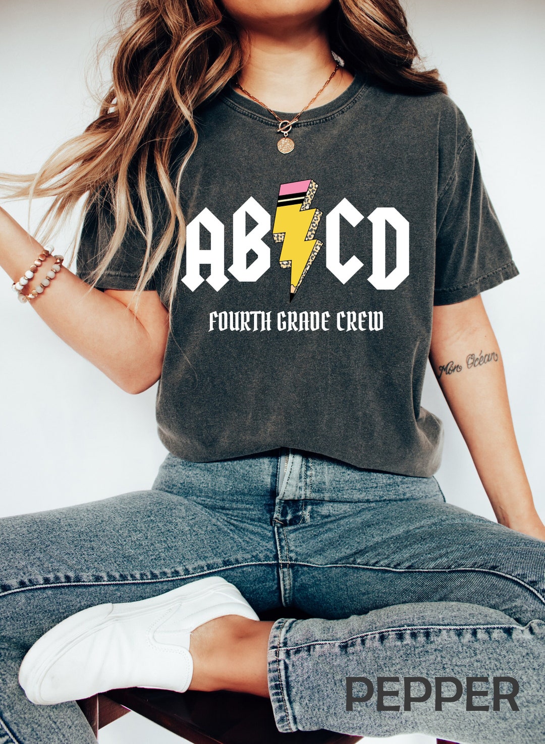 ABCD Fourth Grade Crew Comfort Colors Shirt Kindergarten - Etsy