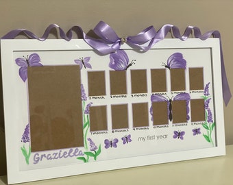 12 Month Baby Photo Frame - Etsy