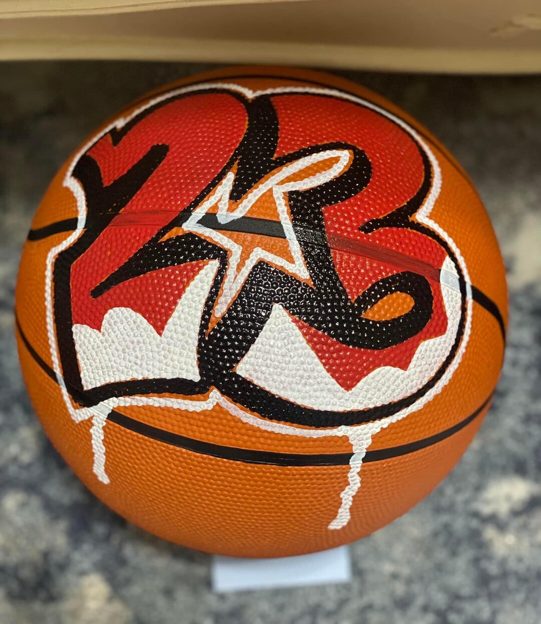 Handpainted Personalized Full Size Graffiti Number Basketball - Etsy
