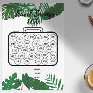 750 Travel Fund Template - Etsy
