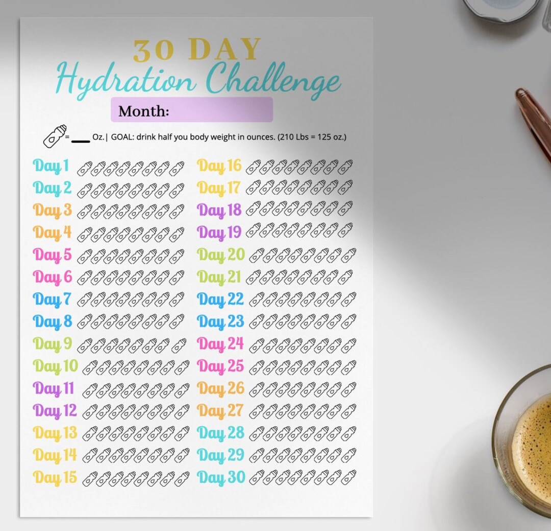 30mdayhydration Challenge - Etsy