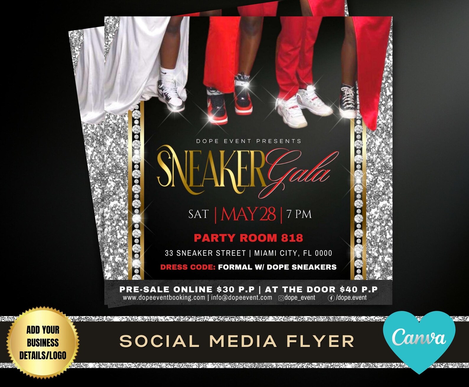 Sneaker Ball Invitation Template