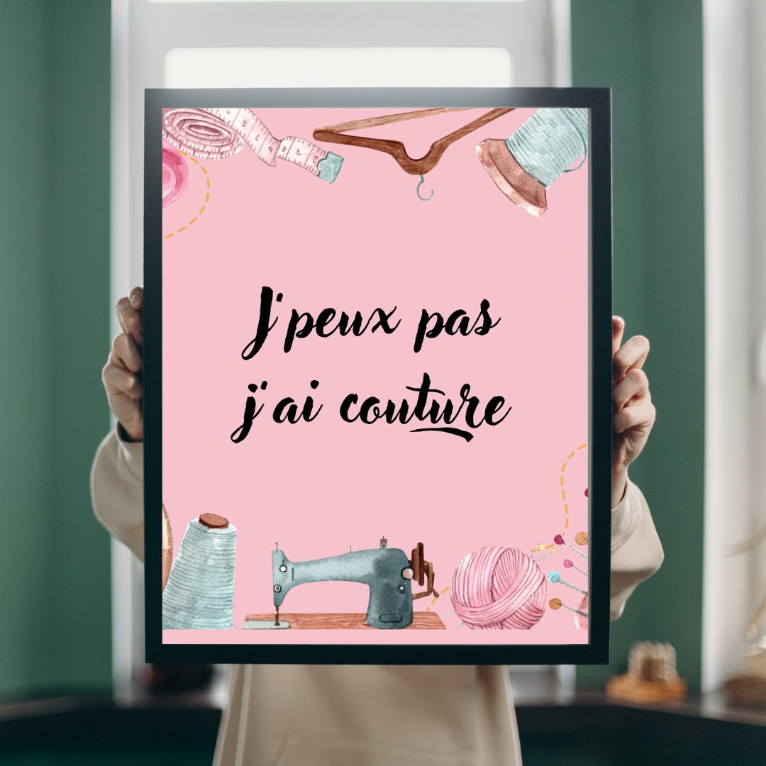 Modern Digital Sewing Chart to Decorate Your Sewing Room I Sewing ...