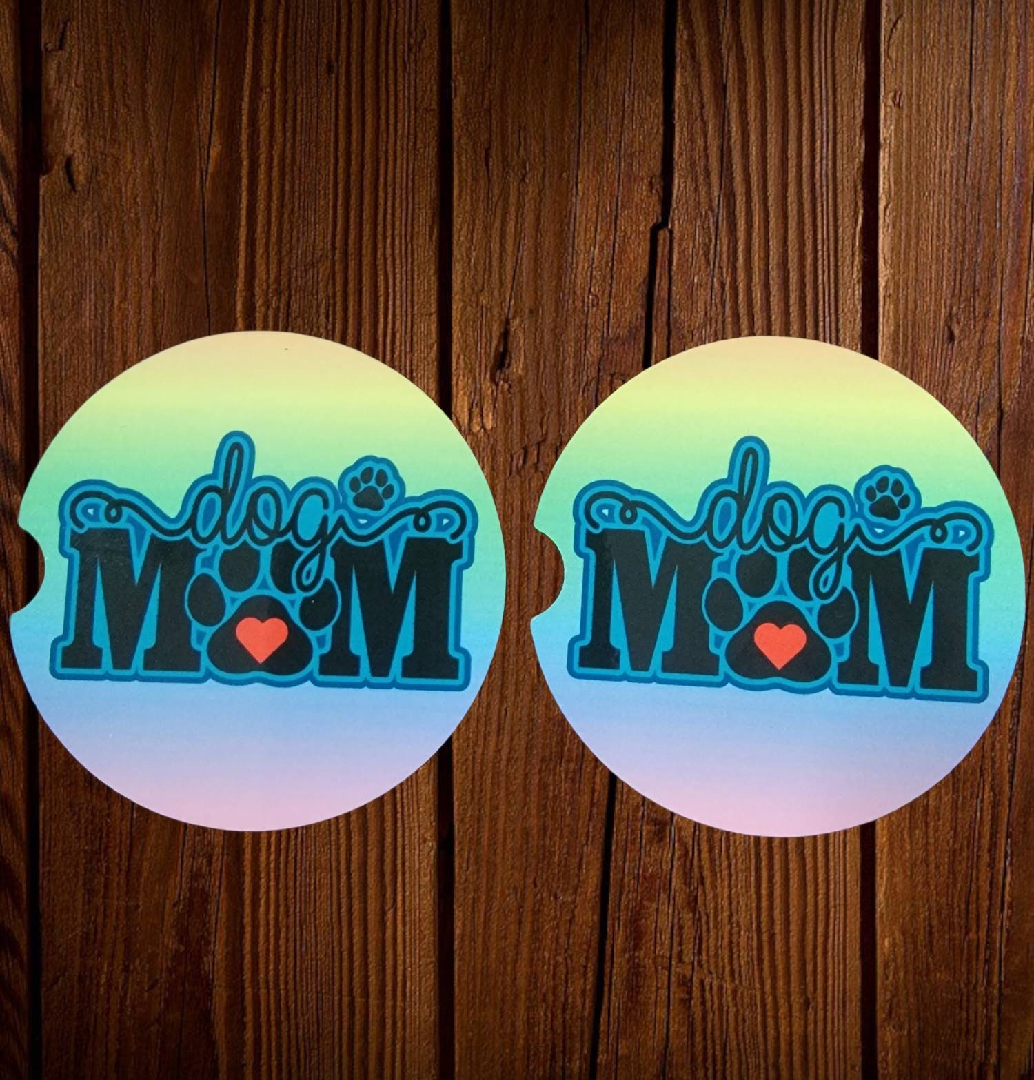 Dog Mom Car Coasters Set of 2 - Etsy