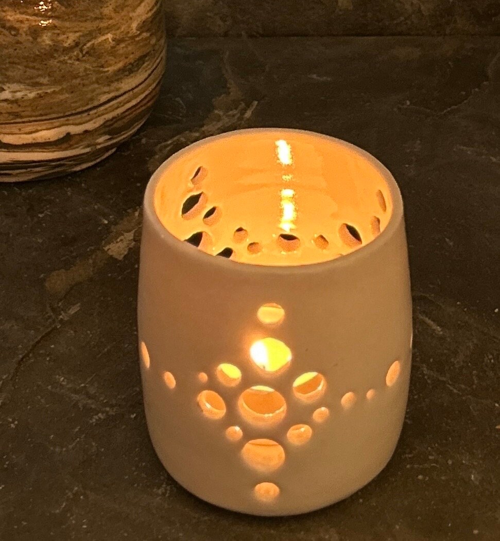 Handmade Luminary, Starburst Pattern for Candles, Tea Lights, Votives ...