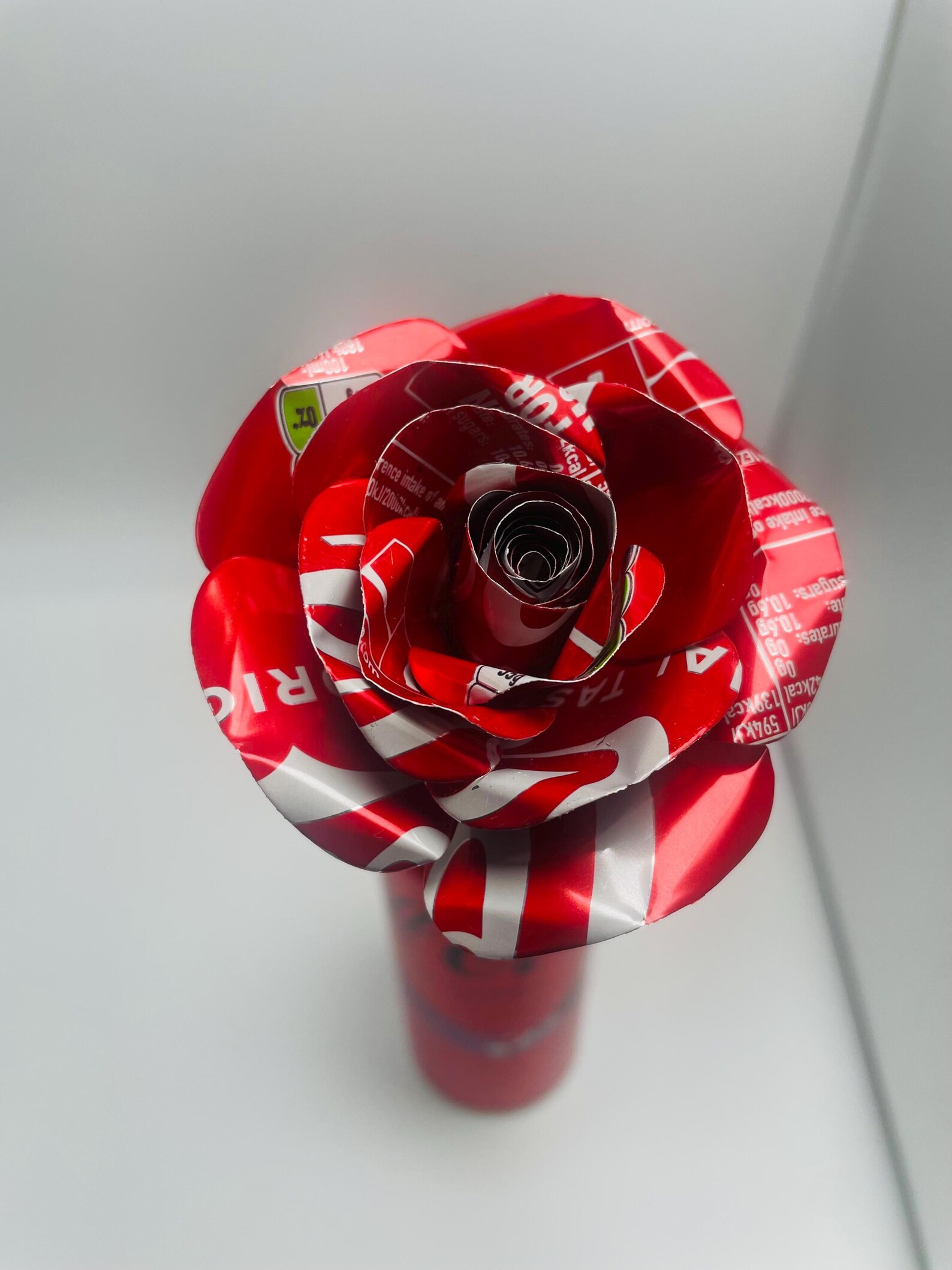 Coca Cola Recycled Aluminum Can Rose - Etsy