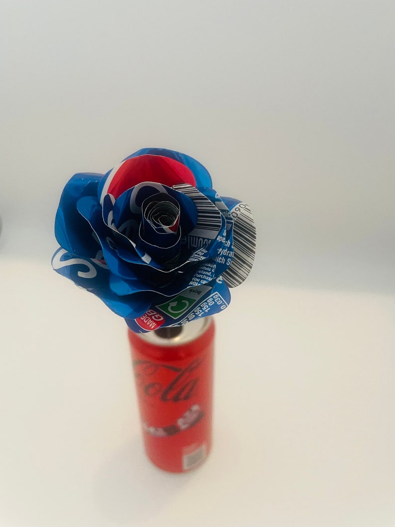 Pepsi Recycled Aluminum Can Rose - Etsy