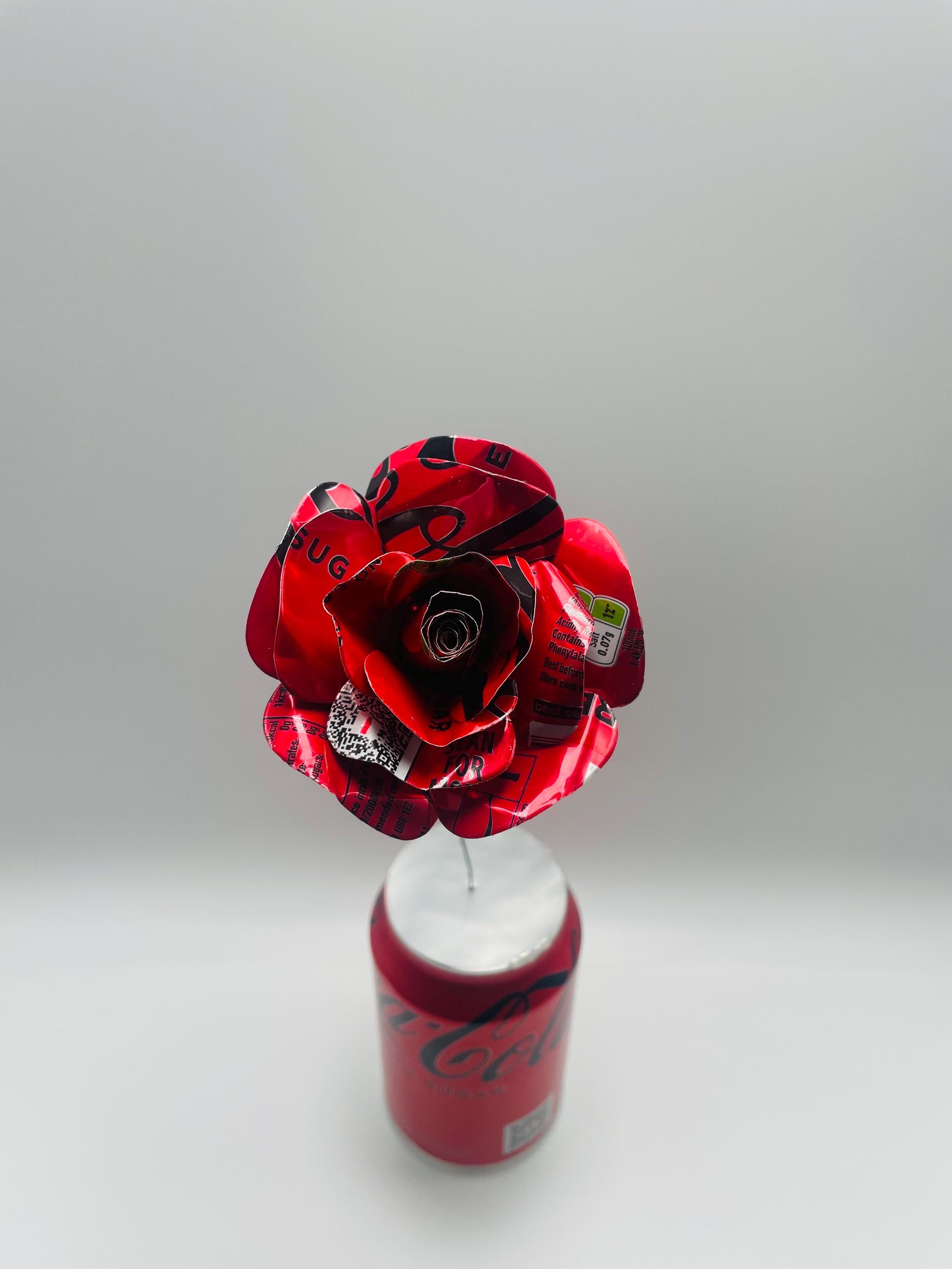 Coca Cola Zero Recycled Aluminum Can Rose - Etsy