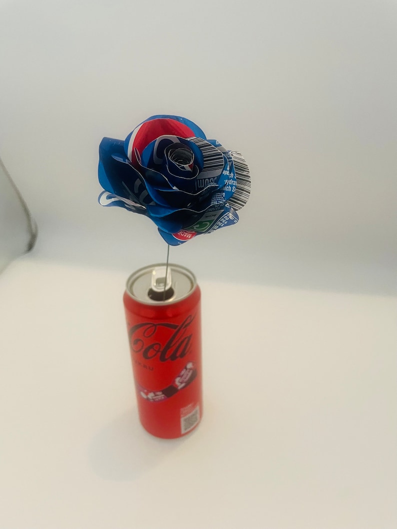 Pepsi Recycled Aluminum Can Rose - Etsy