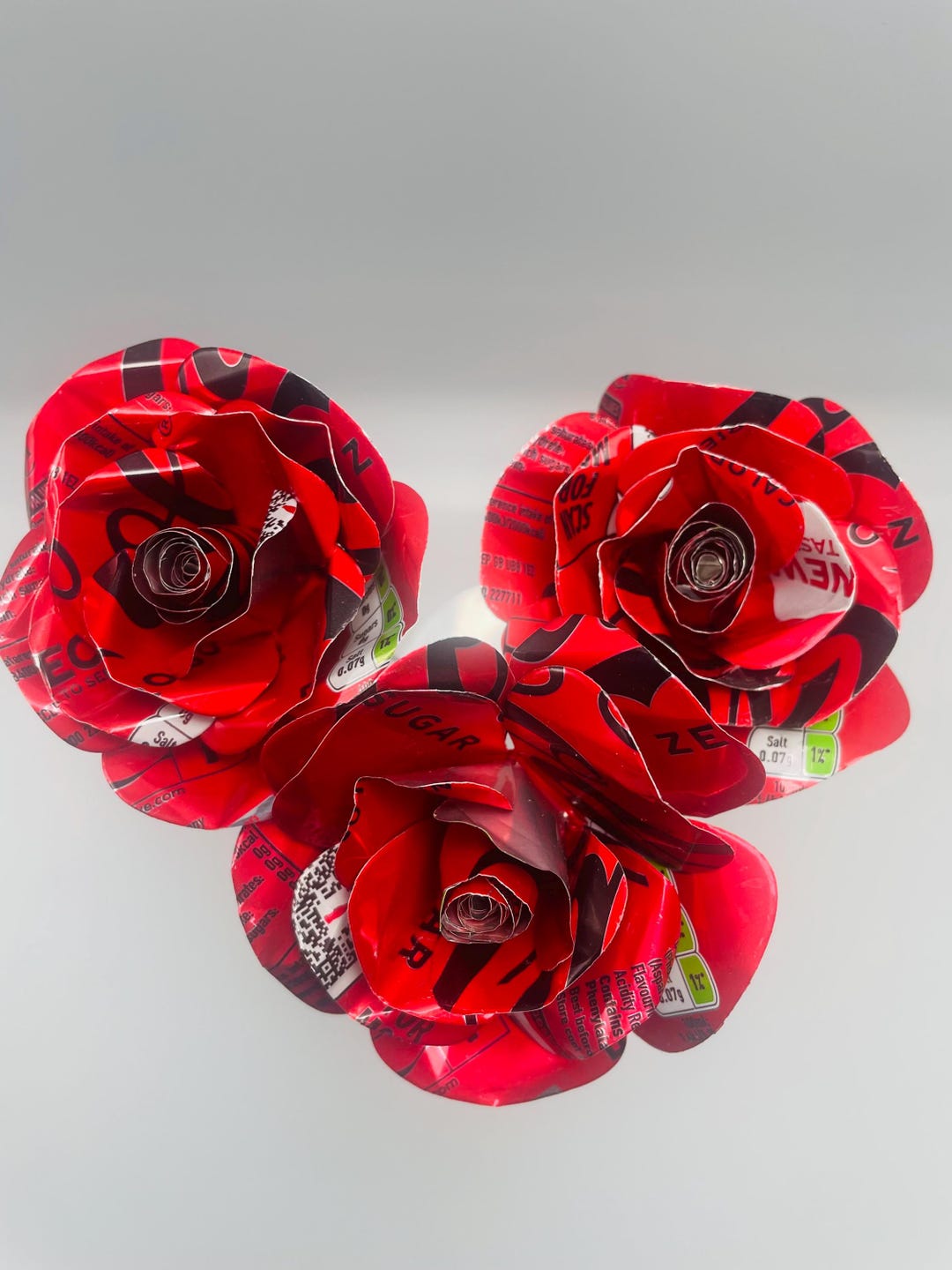 Coca Cola Zero Bouquet Three Recycled Aluminum Can Roses - Etsy