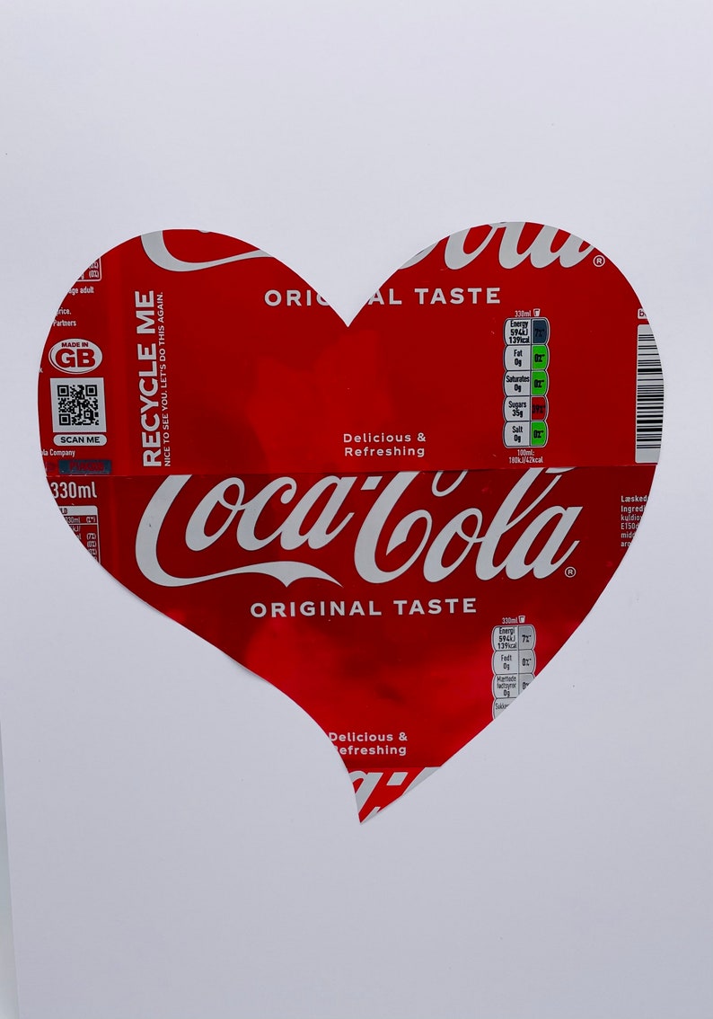Upcycled Heart From Cola Can - Etsy