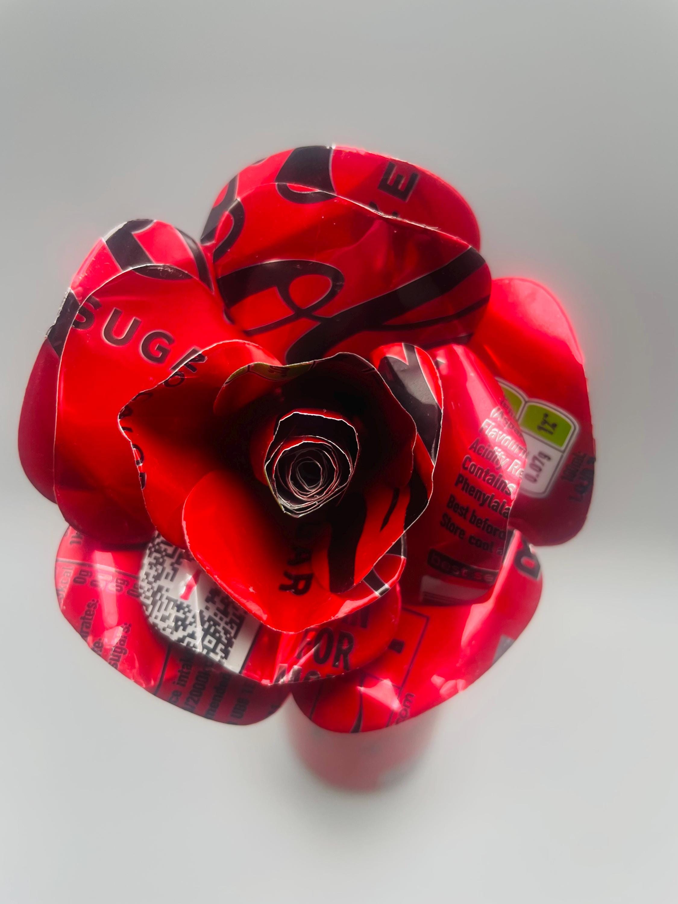 Coca Cola Zero Recycled Aluminum Can Rose - Etsy