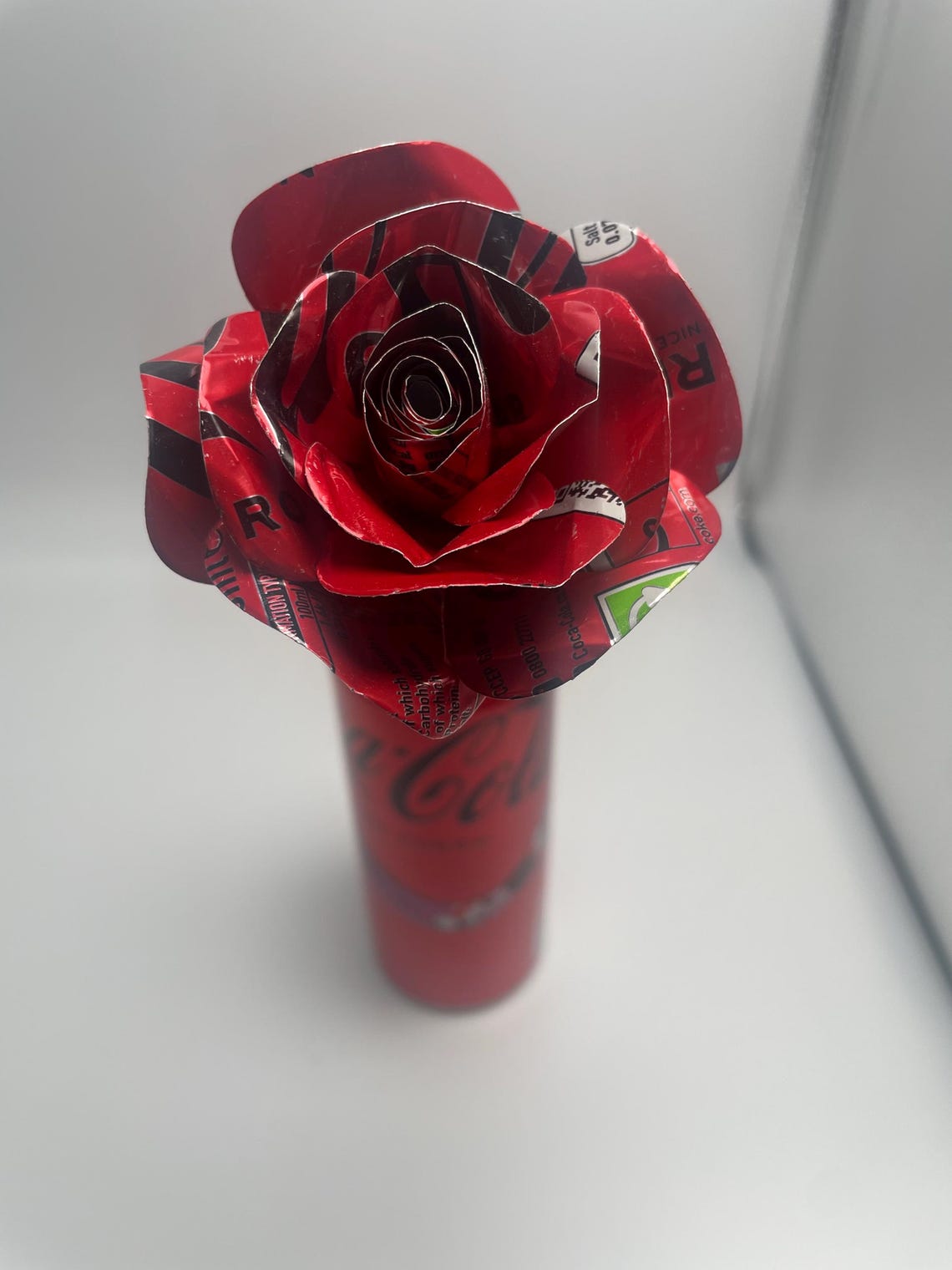 Coca Cola Zero Recycled Aluminum Can Rose - Etsy