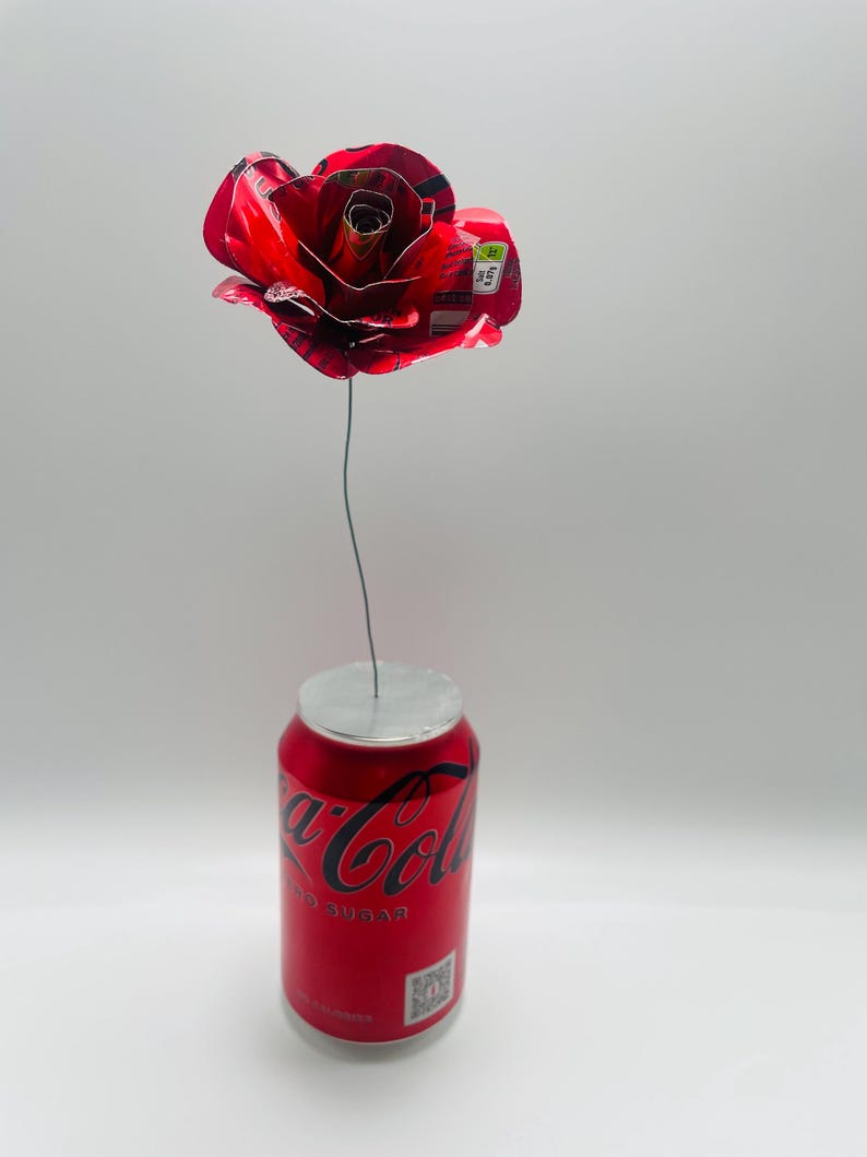 Coca Cola Zero Recycled Aluminum Can Rose - Etsy