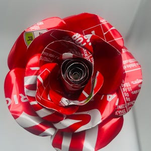 Coca Cola Recycled Aluminum Can Rose - Etsy