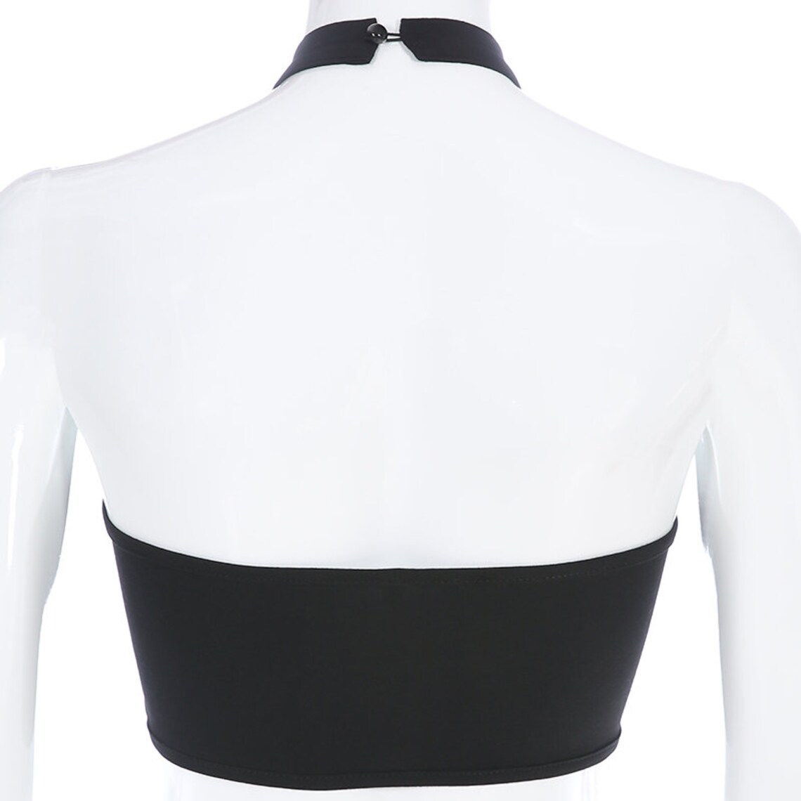 Fishnet Transparent Black Crop Top Backless Crop Top - Etsy