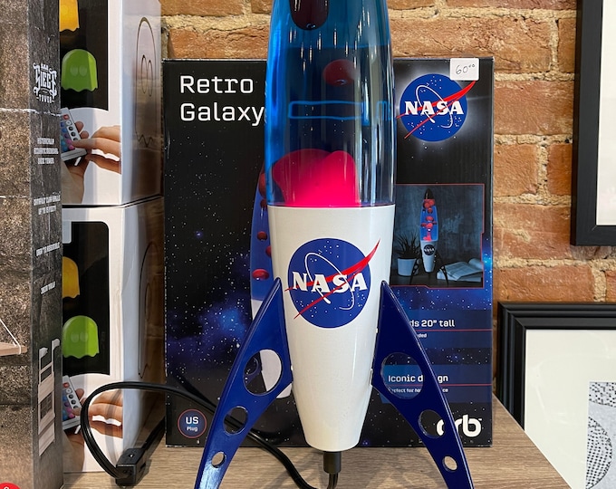 NASA Galaxy Retro Rocketship Lava Lamp - Etsy