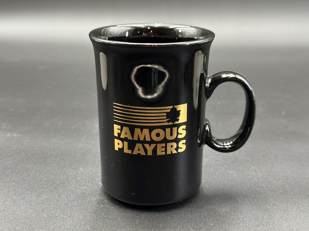 Vintage Famous Players Big Screen Big Sound Black Ceramic Coffee Mug - Etsy