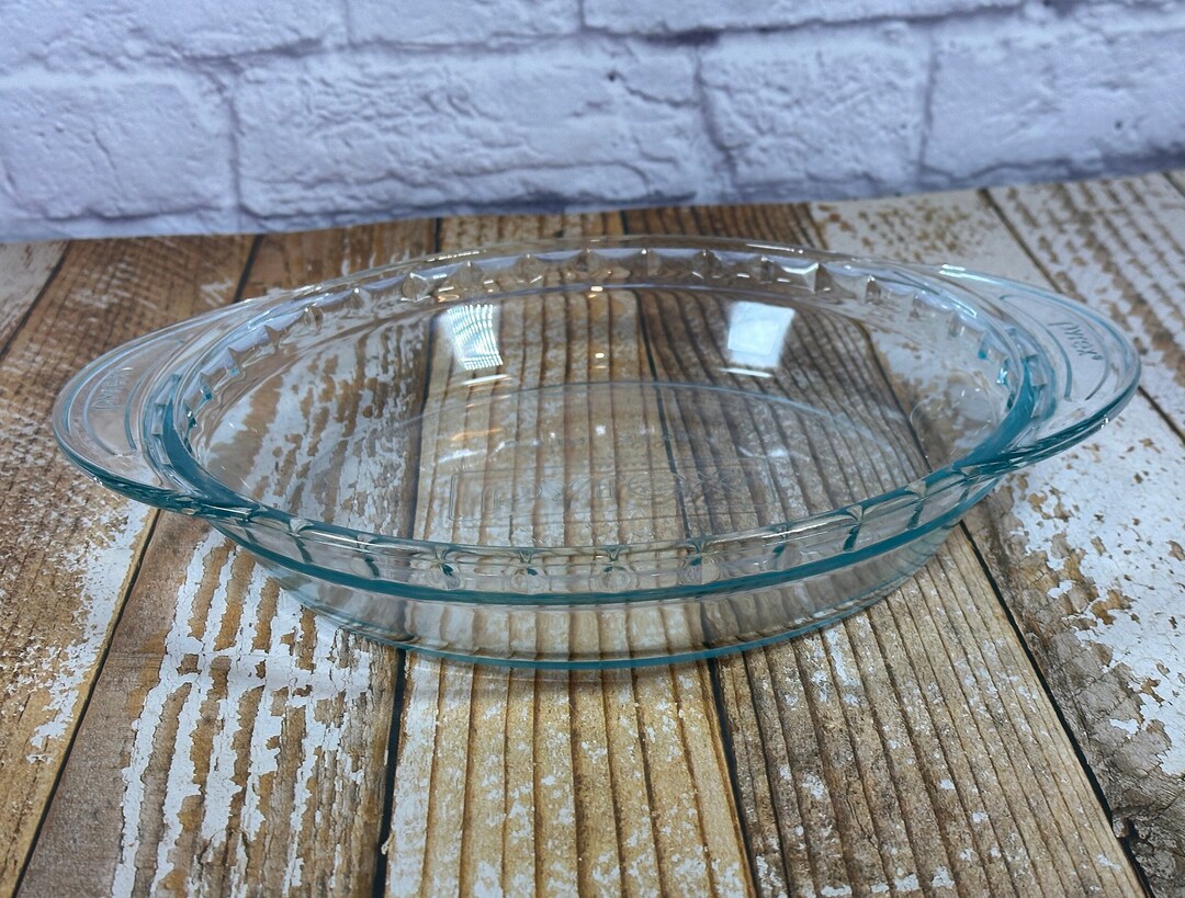 Vintage 1980s Pyrex Glass Pie Dish 9.5" Wide - Etsy