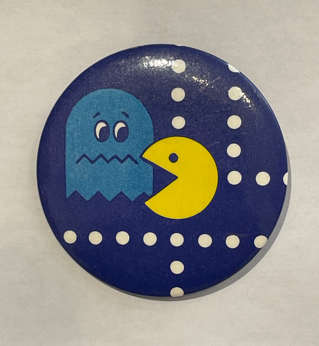 Vintage 1980s Pac-man Button - Etsy
