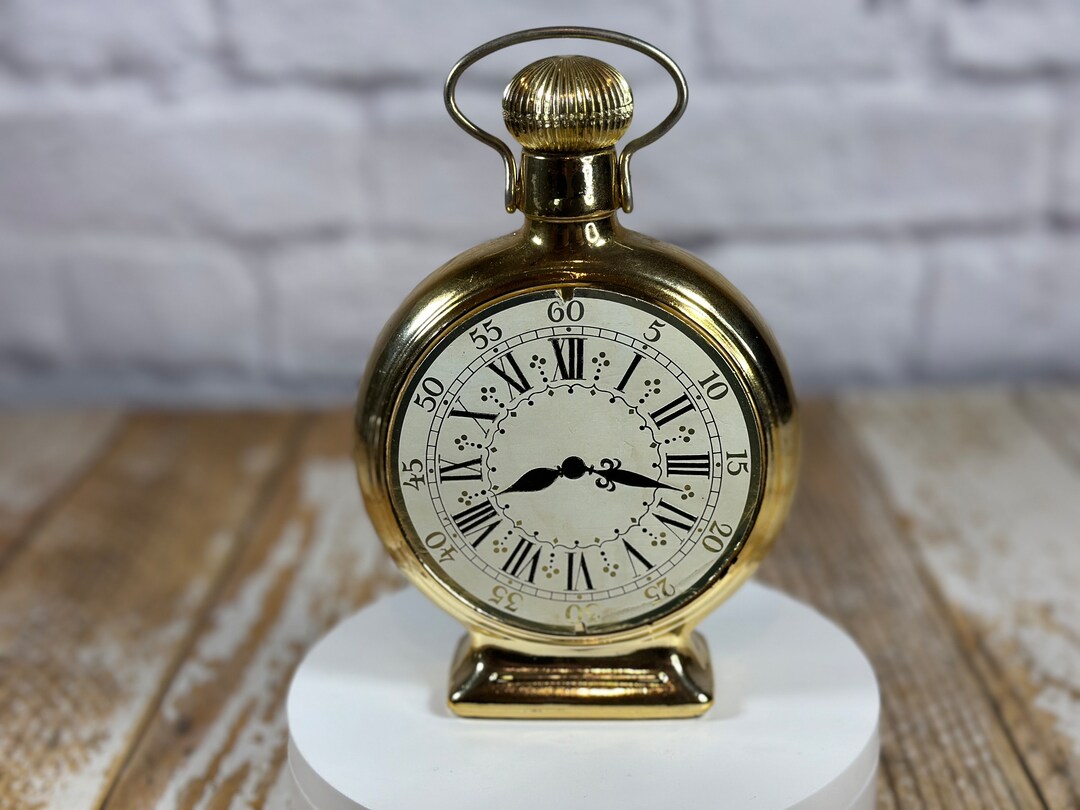Vintage Avon Pocket Watch Shaped Spicy After Shave Lotion Bottle 6 ...