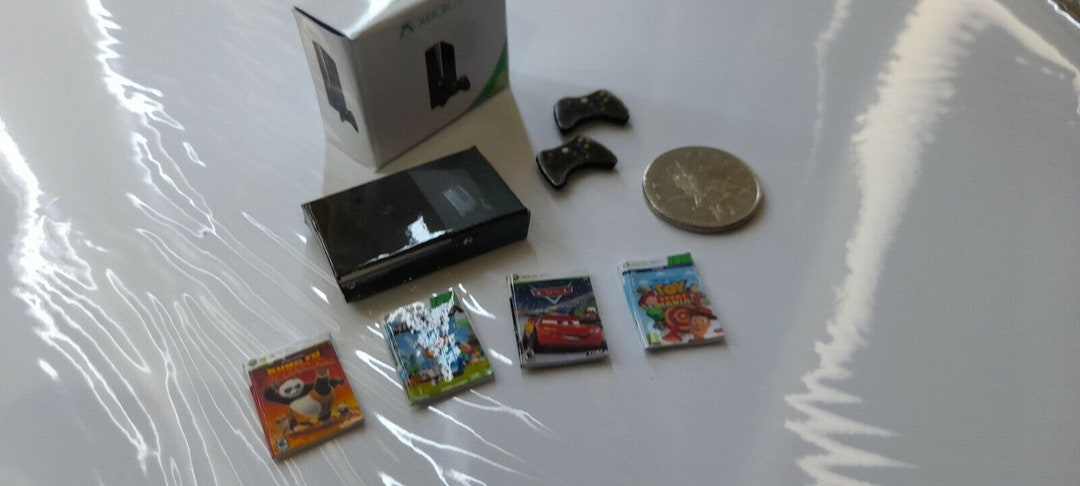 Miniature 1/12th Scale Xbox 360 Games Console and Box Set - Etsy