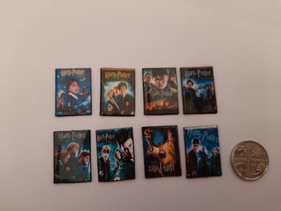 Dolls House Miniature 1/24th Scale Harry Potter Replica Dvds Movie X8 ...