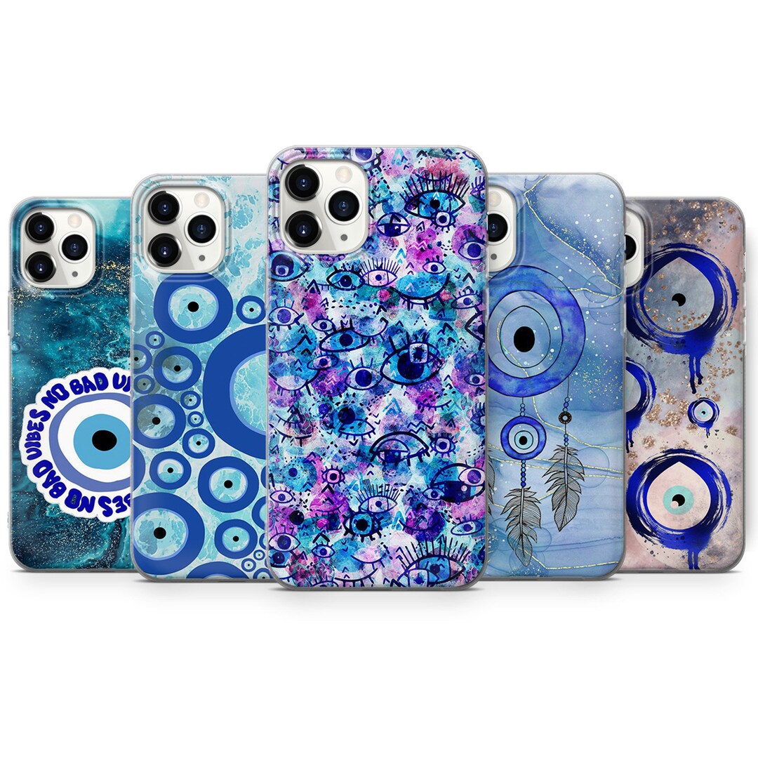 Blue Evil Eye Protection Amulet Phone Case for iPhone 14pro - Etsy