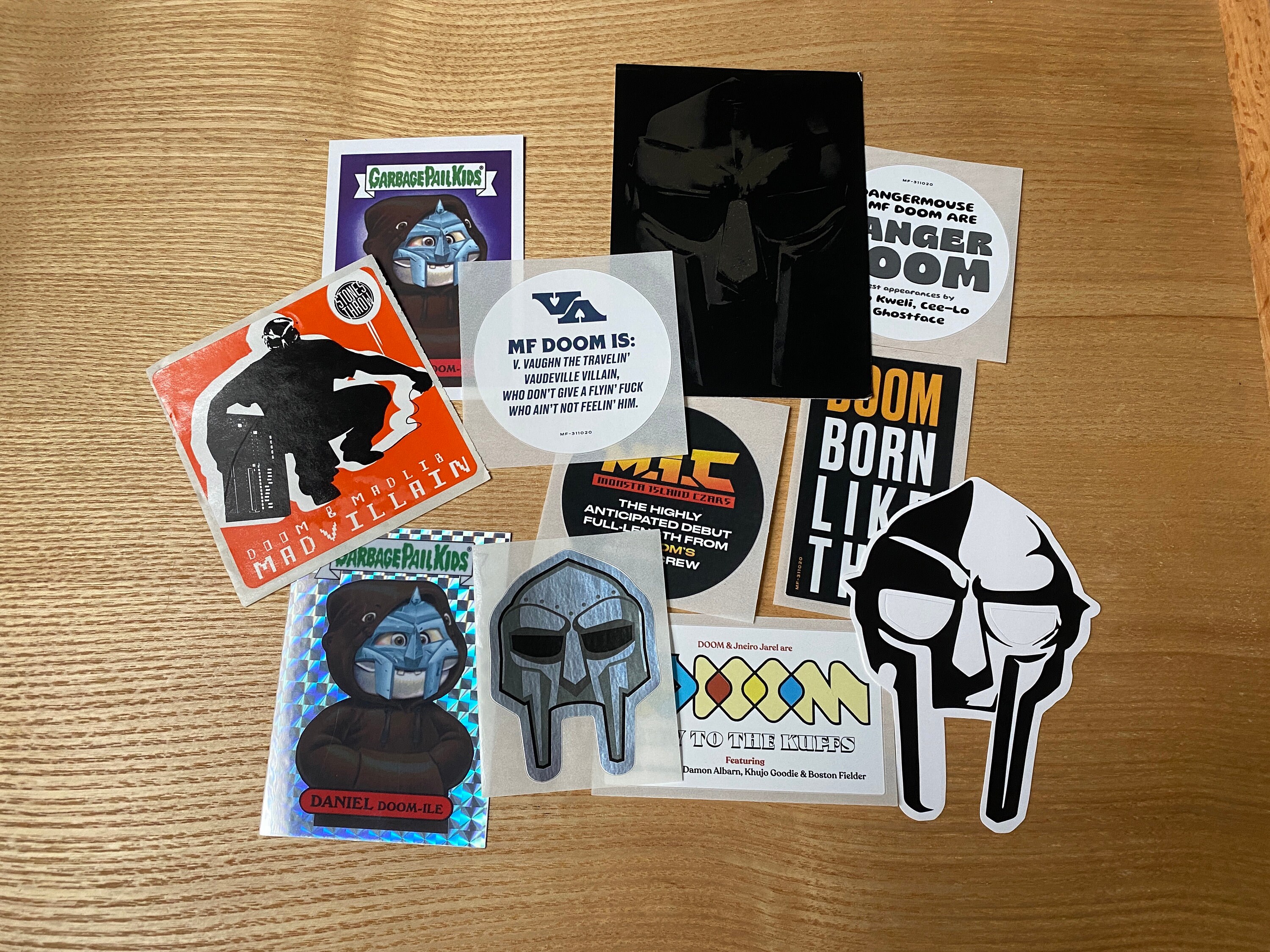 MF DOOM Rare Sticker / Ephemeral Pack Villain Metalface Madvillain Hip ...
