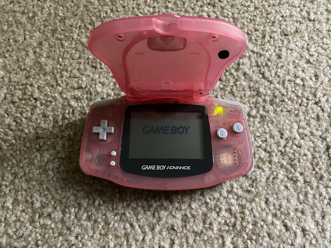 Nintendo Game Boy Advance Clear Pink Console Light Accessory - Etsy