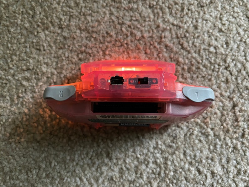 Nintendo Game Boy Advance Clear Pink Console Light Accessory - Etsy