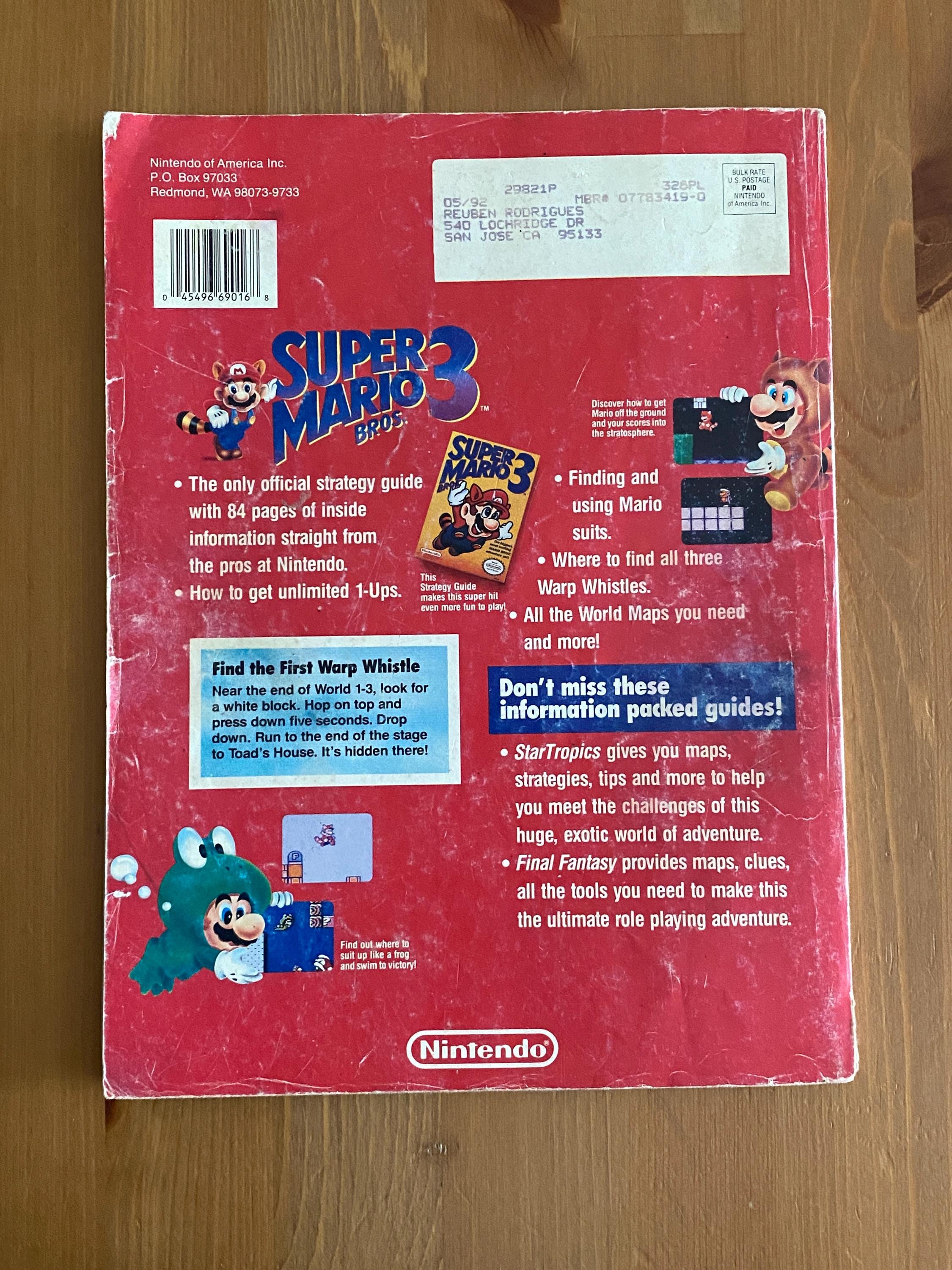 Nintendo Power Super Mario Bros. 3 Strategy Guide + Anniversary Edition ...