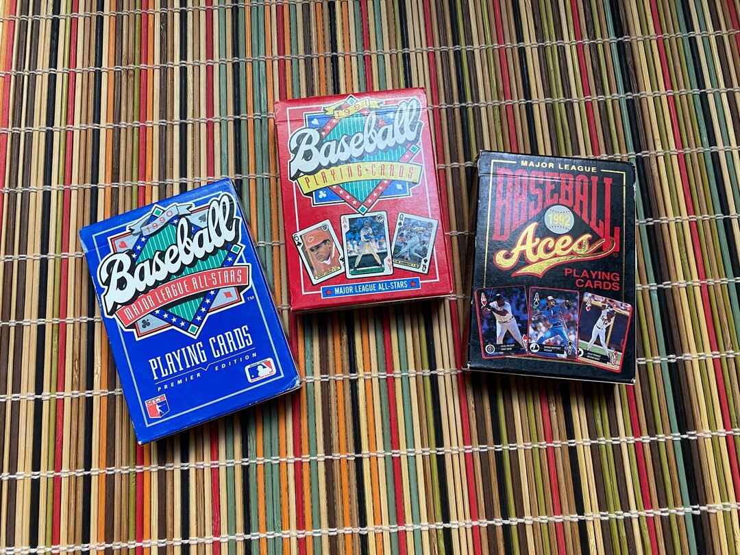 Three Decks of Major League Baseball Playing Cards Complete USED MLB ...