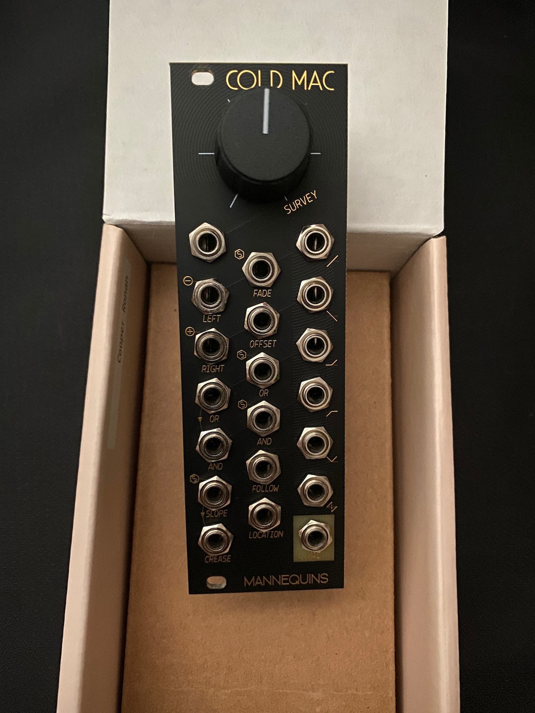 Mannequins Cold Mac 2020s Black and Gold RARE Analog Utilities ...