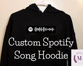 Spotify Code Hoodies - Etsy