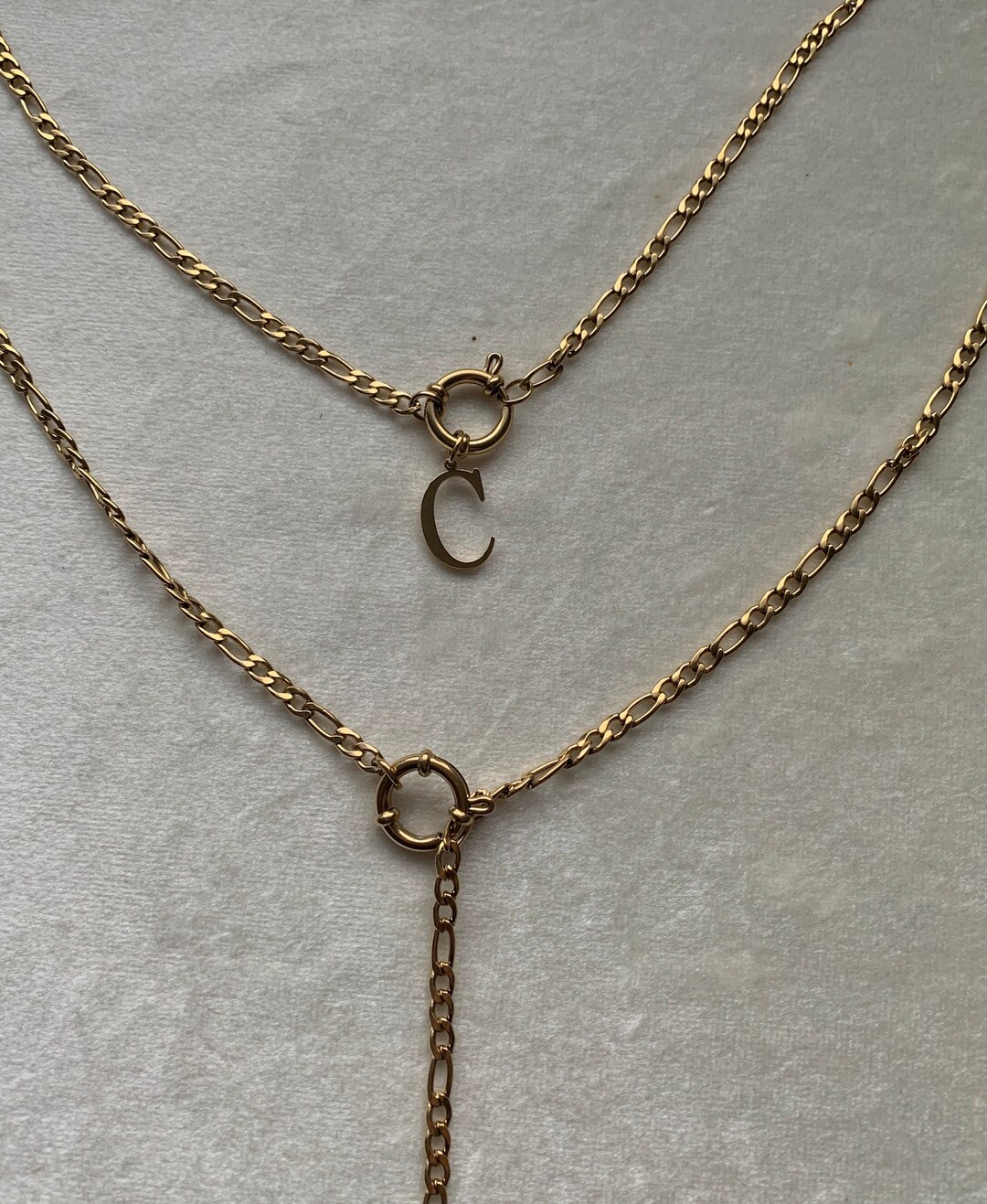 Chain With Letters, Letters Chain, Chain Gold, Initials, Necklace With ...