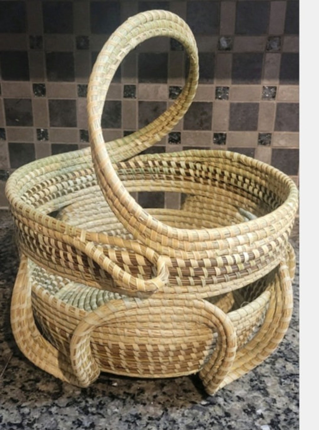 Designer Basket With Swivel Handle - Etsy