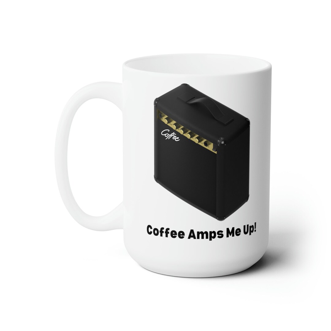 Coffee Amps Me Up!, Funny, Coffee Meme on White Ceramic Mug 15oz - Etsy