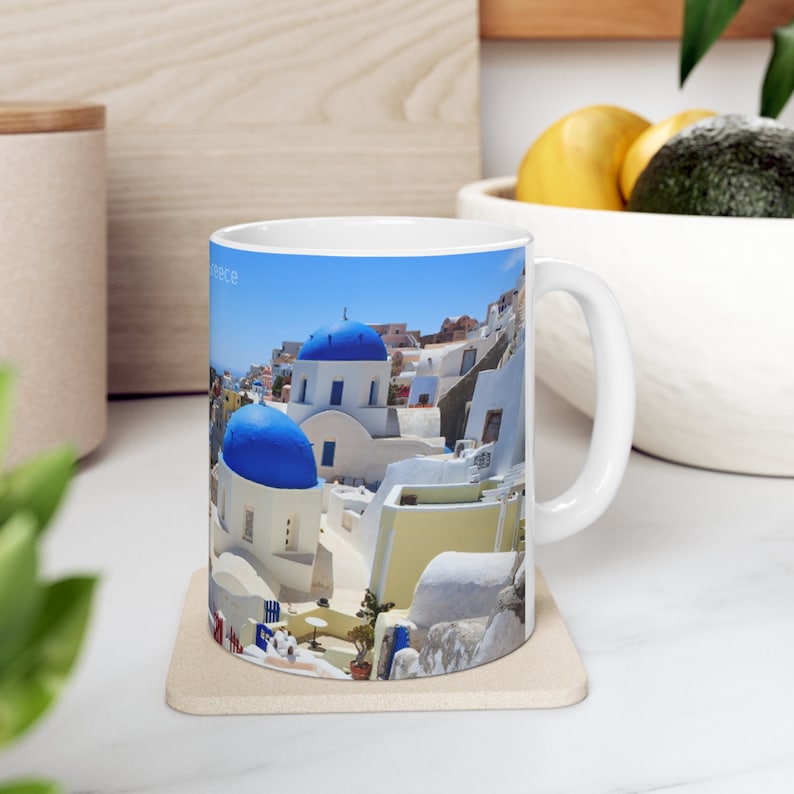 Santorini, Greece, Greek Islands, Iconic Scenic Destination on White ...