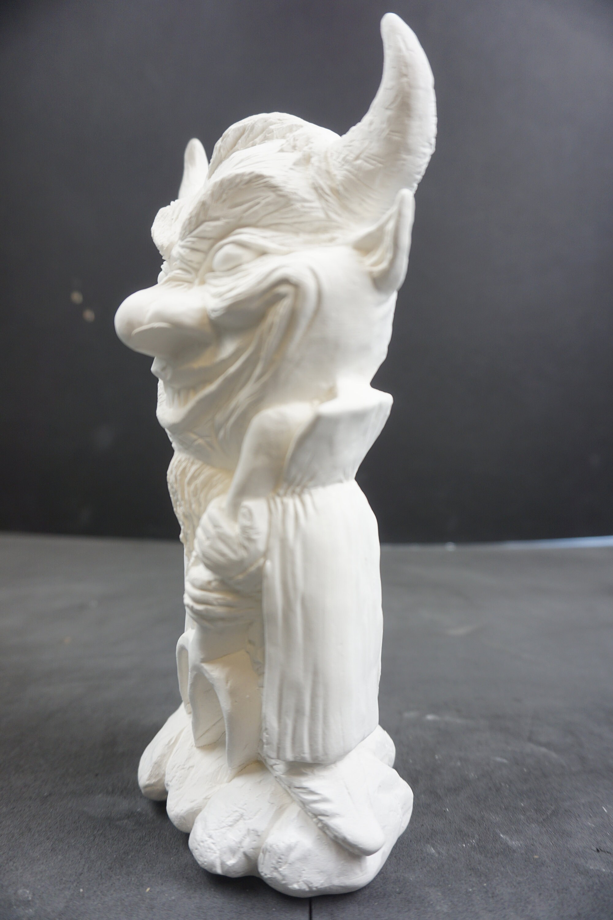 Unpainted Ceramic Bisque Big Head Devil - Etsy