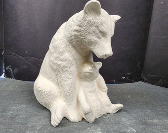 Unpainted Ceramic Bisque, Large Dragon With Castle - Etsy